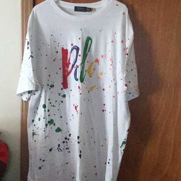 Polo Ralph Lauren | Shirts | Nwt Polo By Ralph Lauren Paint Splatter ...